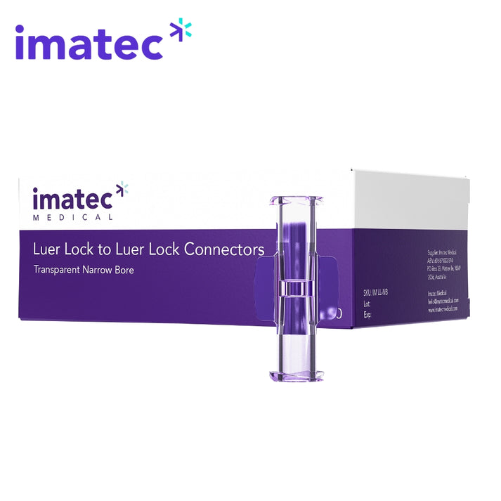 Luer Lock to Luer Lock Connectors (Narrow Bore) - Boxes of 50 – Imatec ...
